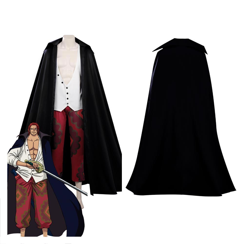 ONE PIECE FILM RED (2022) Shanks Cosplay Costume Uniform Outfits Hallo
