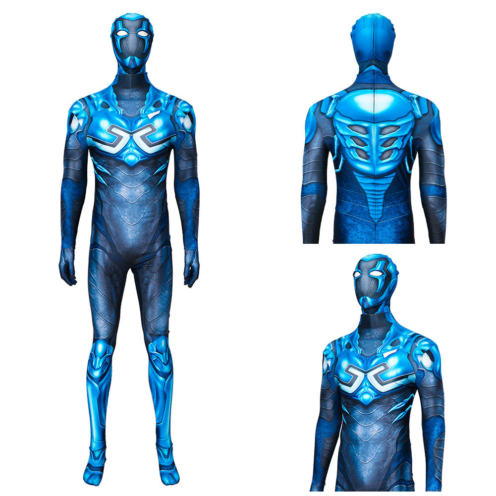 Blue Beetle Cosplay Costume Jumpsuit Outfits Halloween Carnival Party