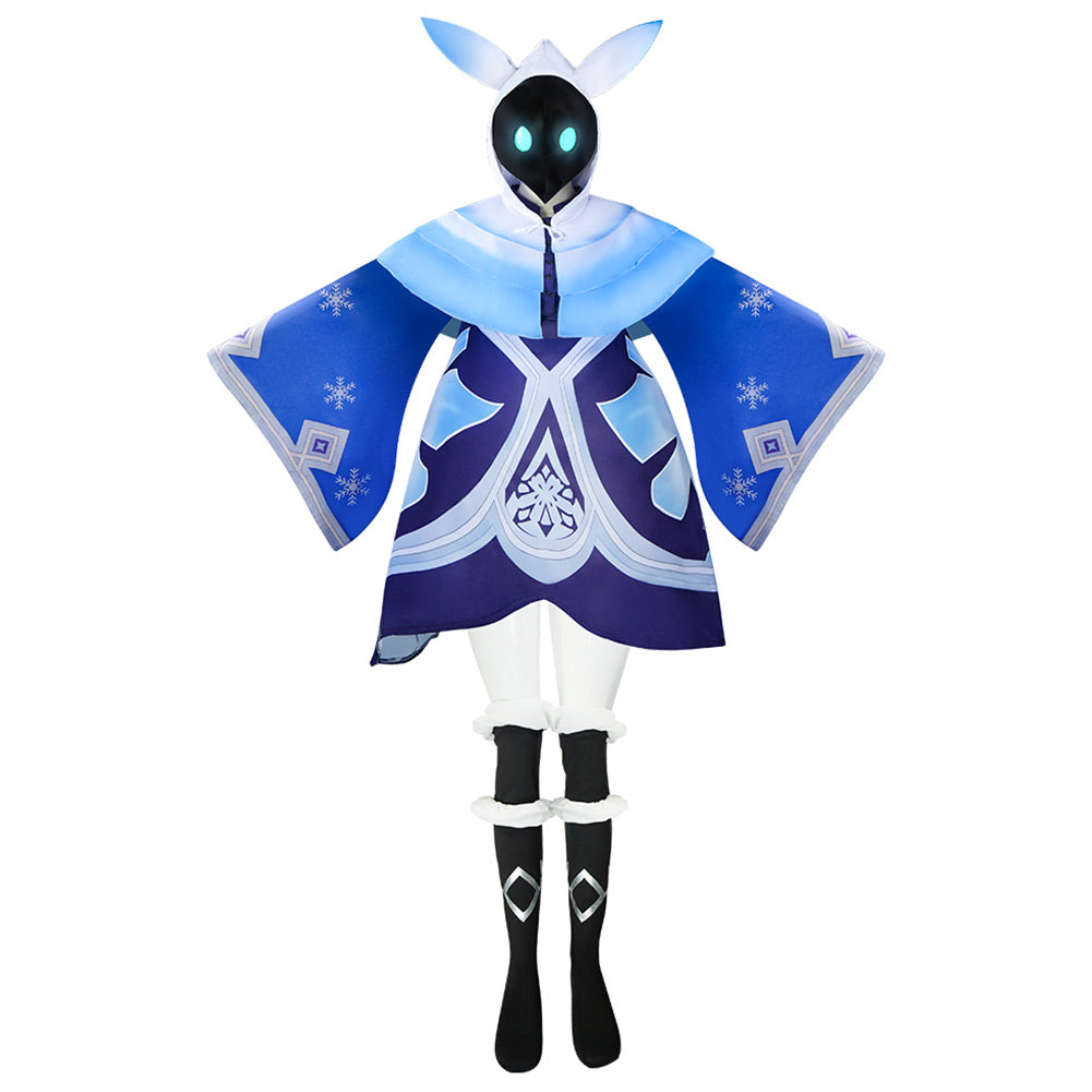 Genshin Impact Cryo Abyss Mage Cosplay Costume Outfits Halloween Carni