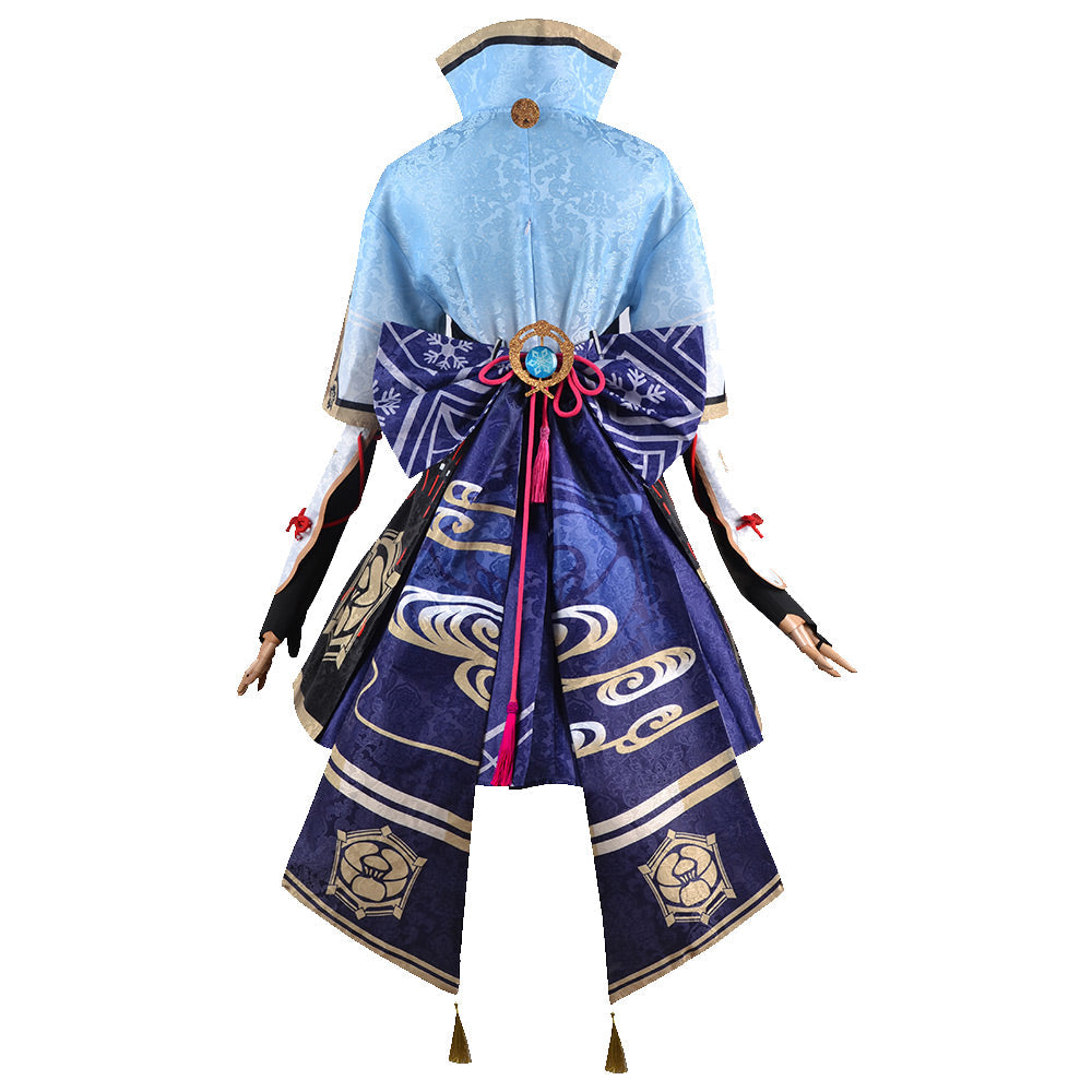 Genshin Impact Kamisato Ayaka Cosplay Costume Outfits Halloween Carniv