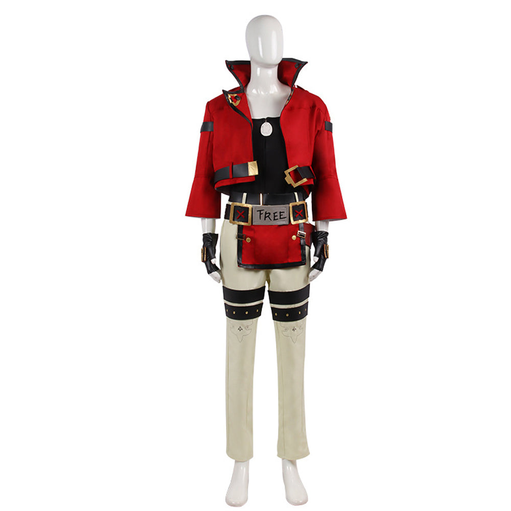 Guilty Gear Sol Badguy Cosplay Costume Outfits Halloween Carnival Part