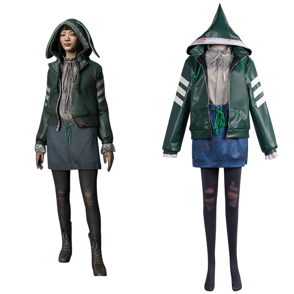 Dead by Daylight Feng Min Cosplay Costume Outfits Green Version Hallow