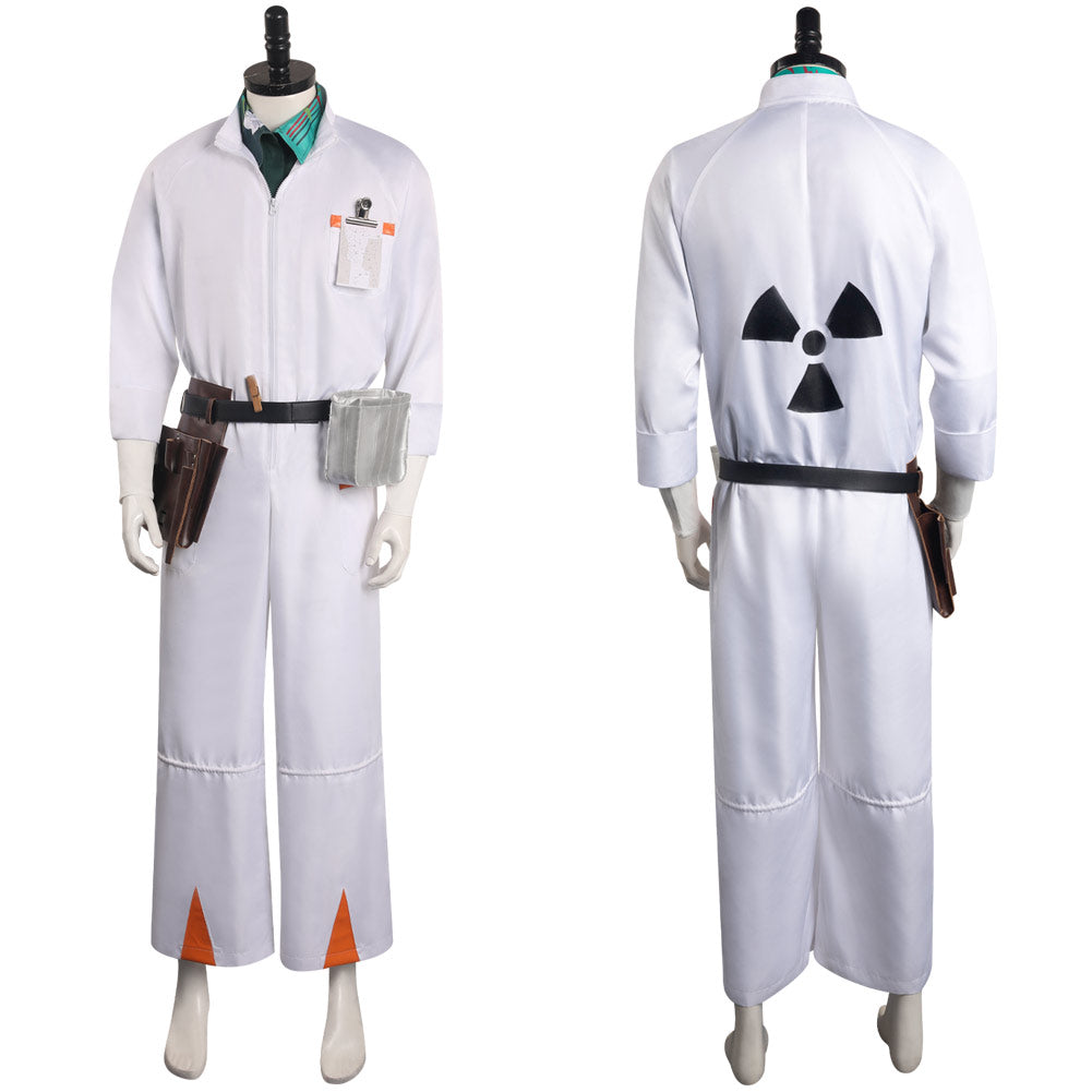 Back to the Future Doc Brown Men Jumpsuit Outfits Halloween Carnival S