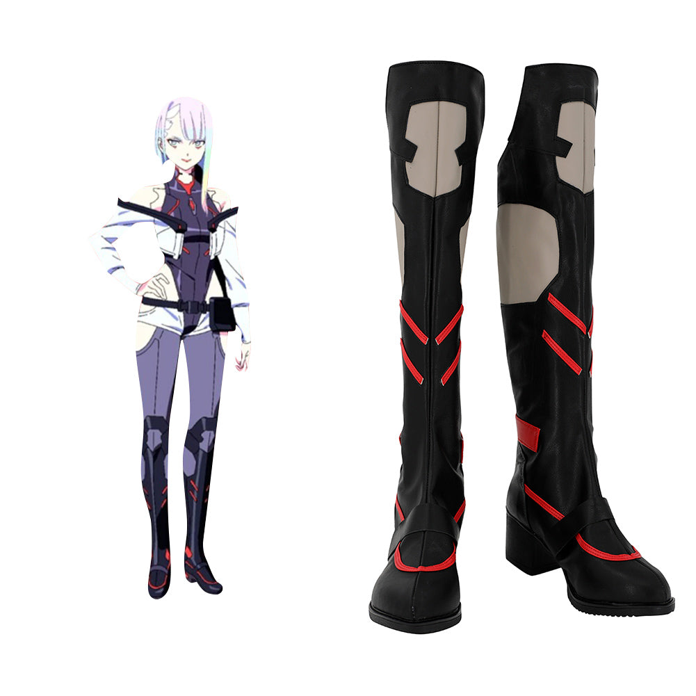 Cyberpunk: Edgerunners Lucy Cosplay Shoes Boots Halloween Costumes Acc