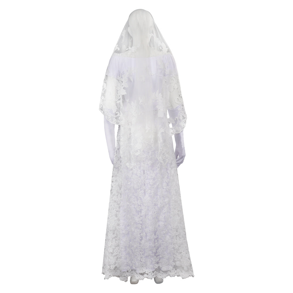 Haunted Mansion Ghost Bride Outfits Halloween Carnival Party Cosplay C