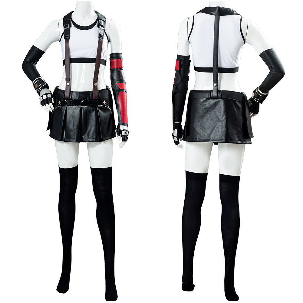 Final Fantasy VII FF7 Remake Tifa Lockhart Cosplay Costume Full Set Ga