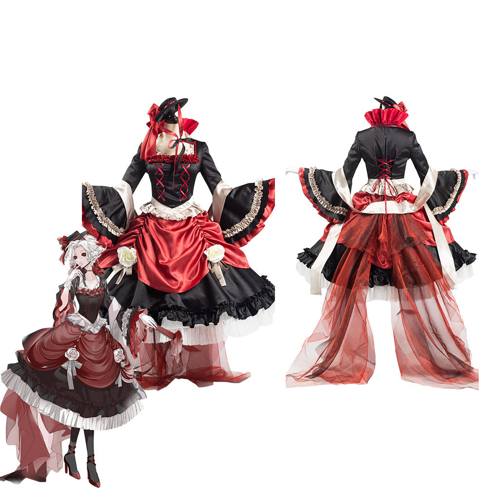 Identity V Mary Bloody Queen Dress Outfits Halloween Carnival Suit Cos