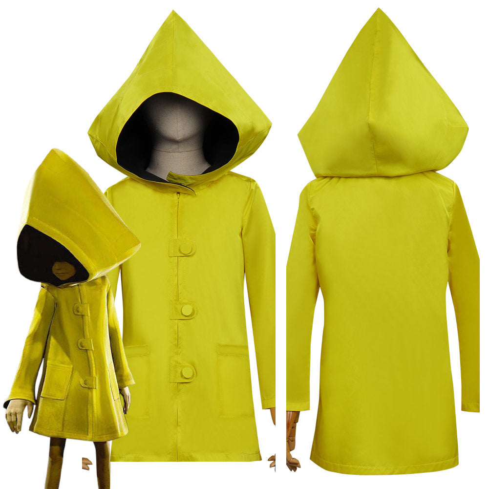 Little Nightmares II Six Yellow Coat Halloween Carnival Suit Kids chil