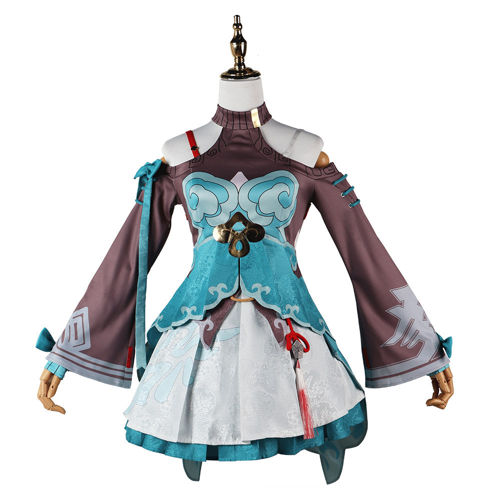 Honkai: Star Rail Qingque Cosplay Costume Halloween Carnival Party Dis