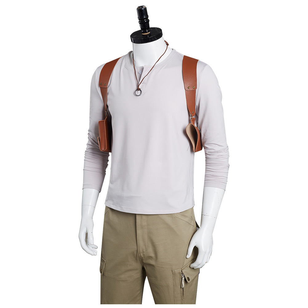 Uncharted 2022 Nathan Drake Cosplay Costume Outfits Halloween Carnival