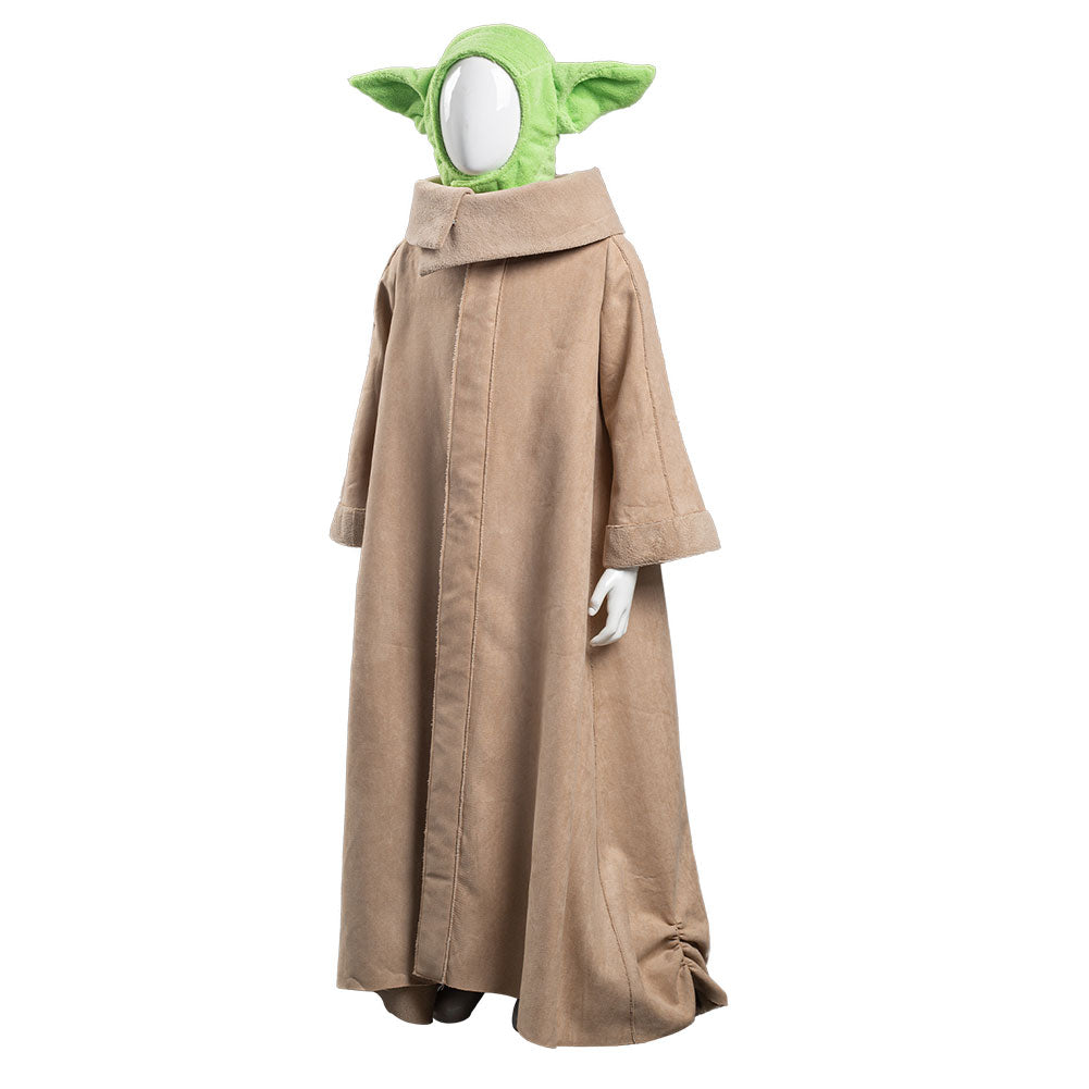 Baby Yoda Robe Hat Outfits Halloween Carnival Suit Cosplay Costume For