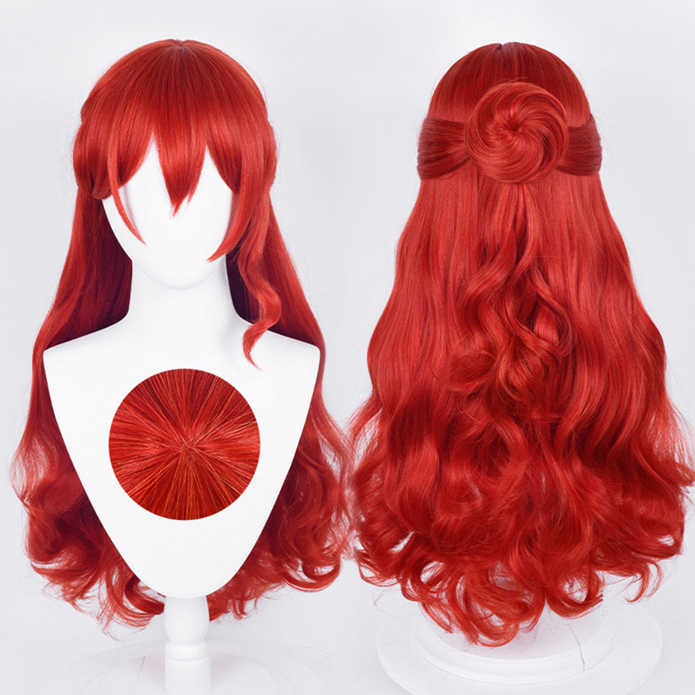 Honkai: Star Rail Himeko Cosplay Wig Heat Resistant Synthetic Hair Car