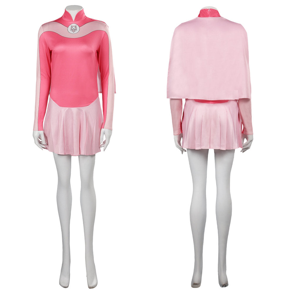 Invincible Atom Eve Women Pink Outfits Party Carnival Halloween Cospla