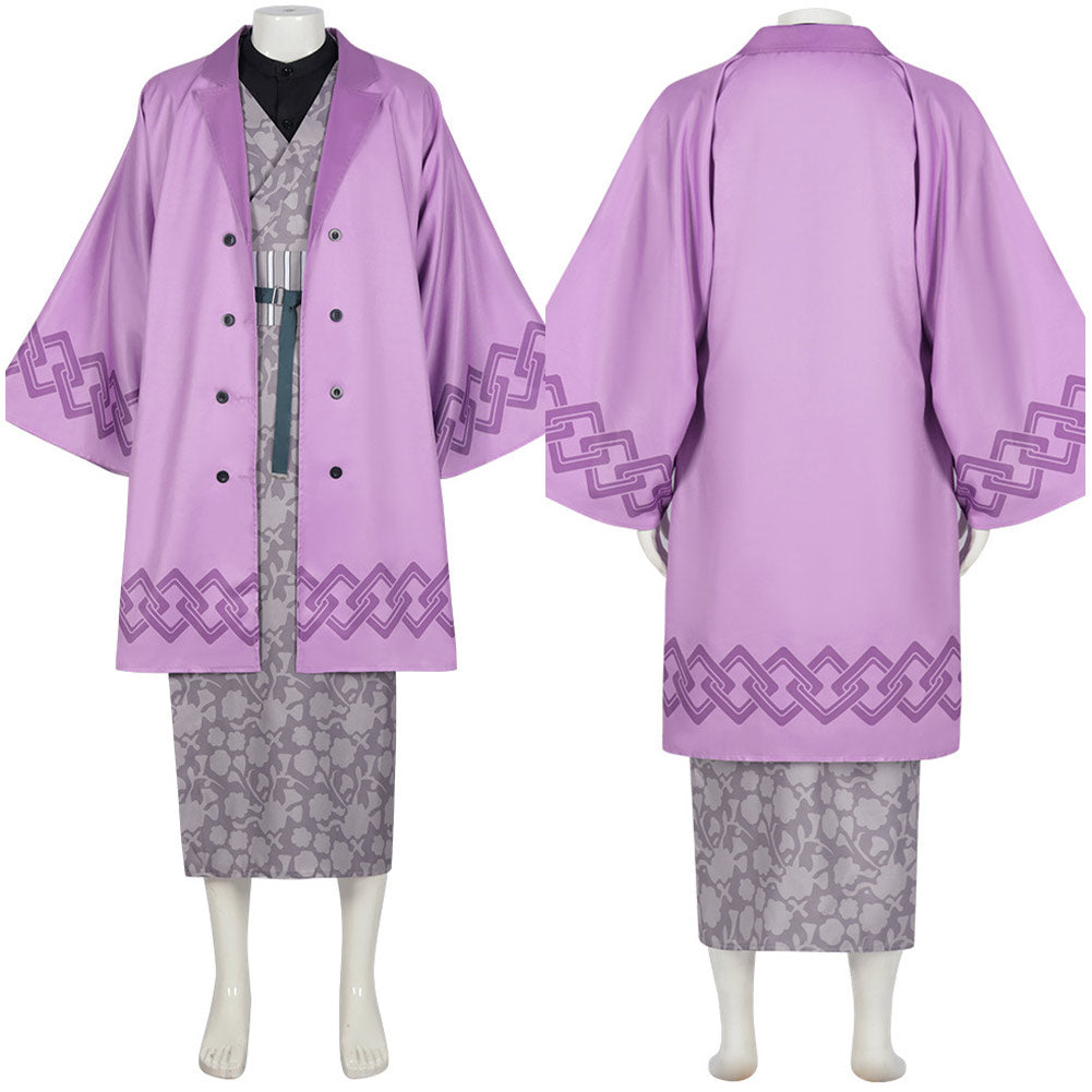Shinazugawa Genya Kimono Top Pants Outfits Party Carnival Halloween Co