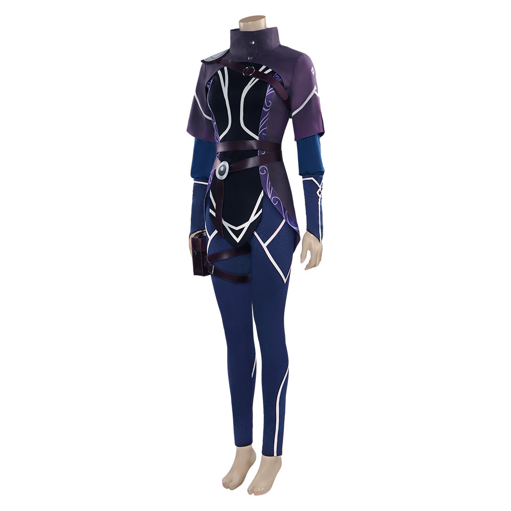 The Dragon Prince Rayla Jumpsuit Outfits Party Carnival Halloween ...