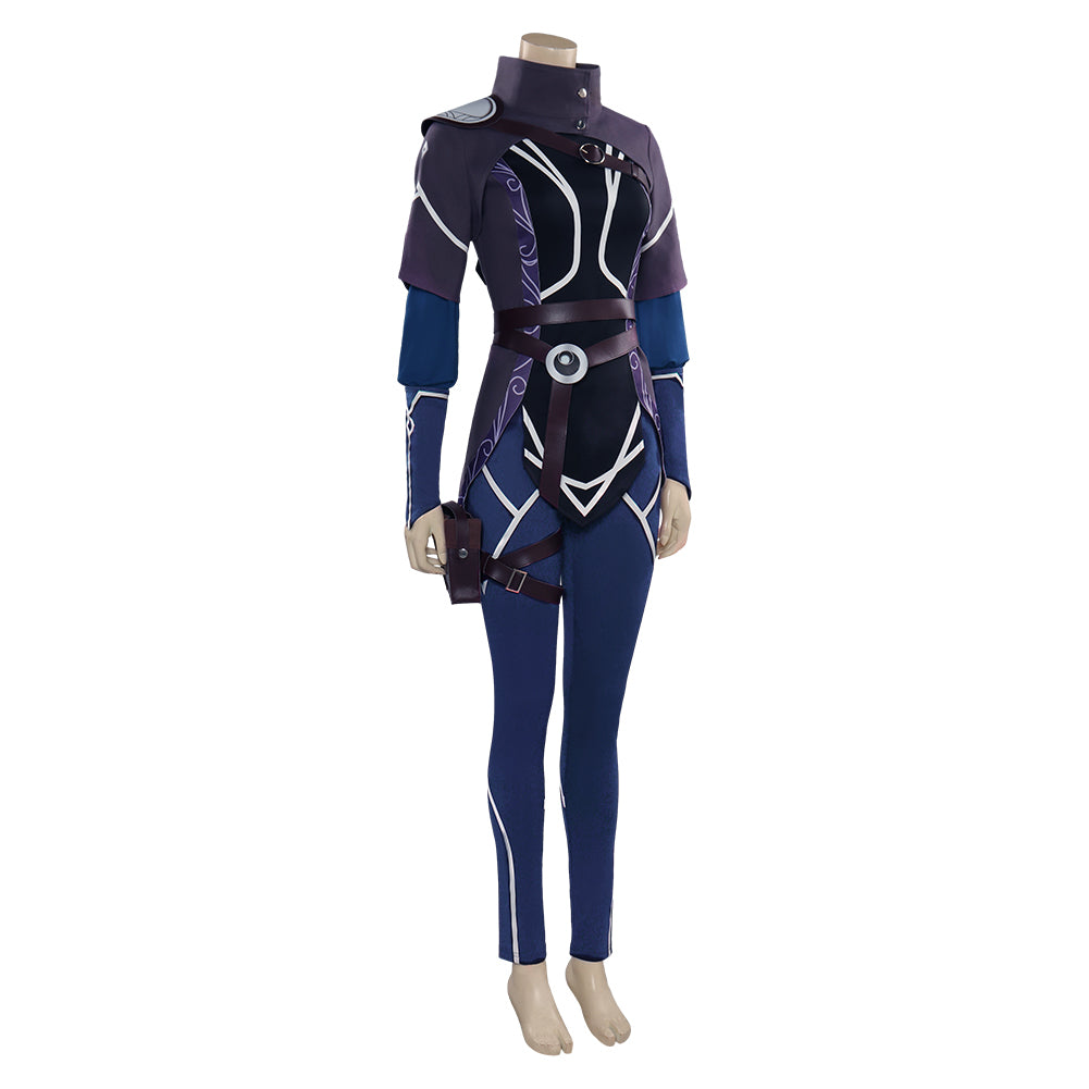 The Dragon Prince Rayla Jumpsuit Outfits Party Carnival Halloween ...