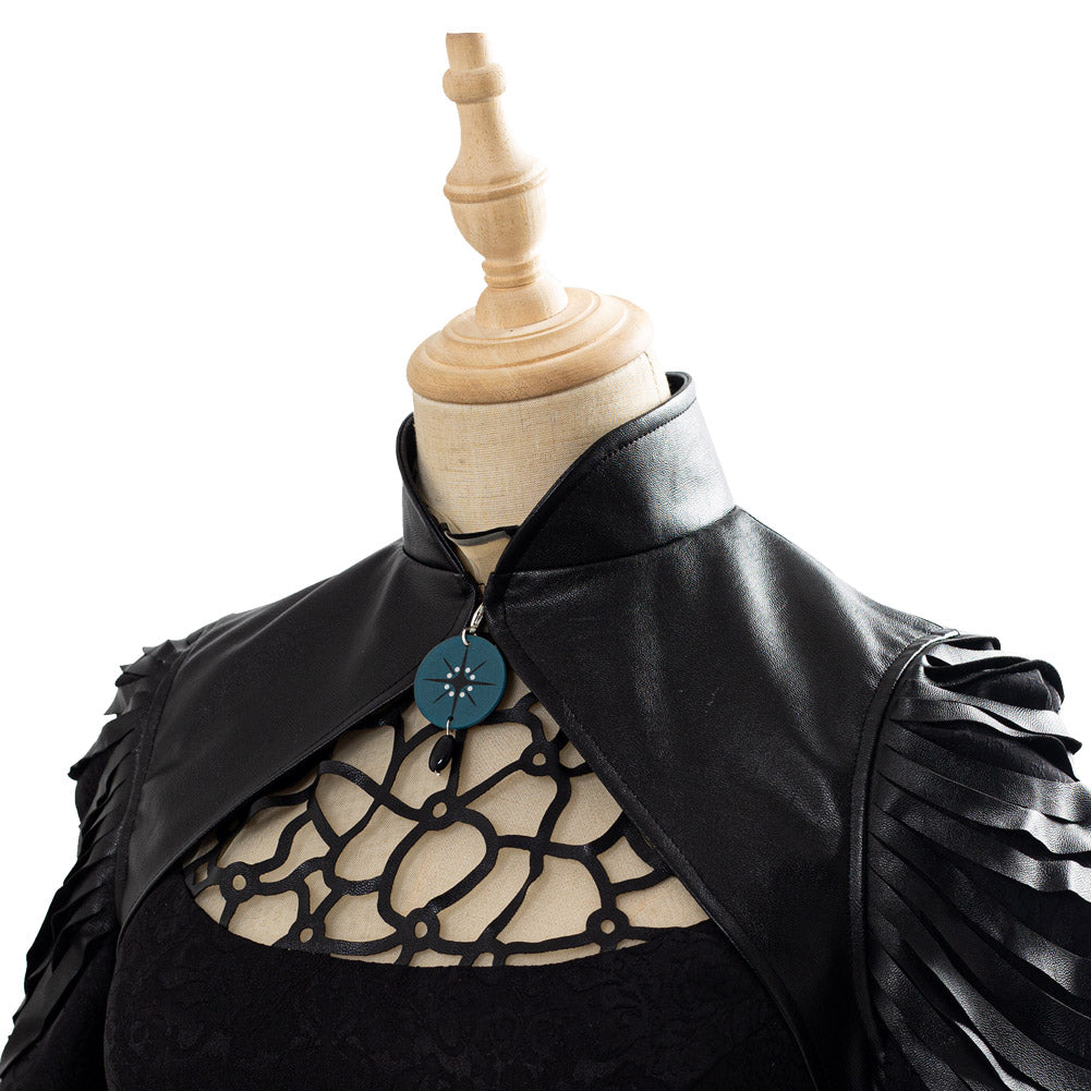 The Witcher Yennefer Party Black Long Dress Cosplay Costume
