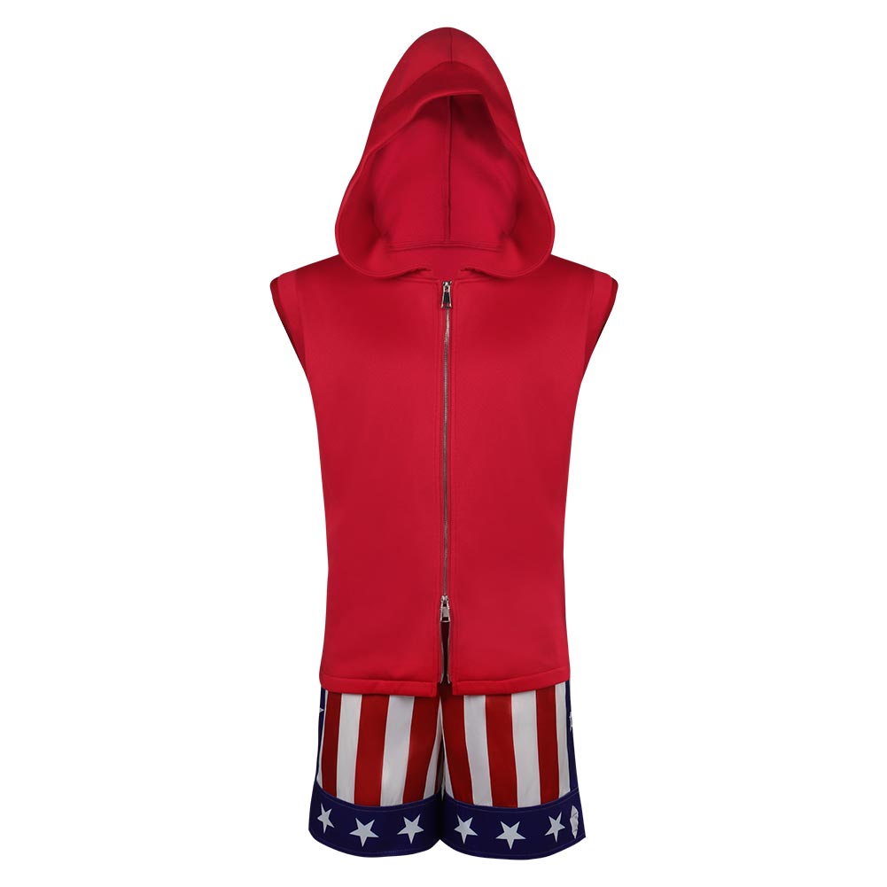 Creed3 Adonis Creed Vest Shorts Cosplay Costume Outfits Halloween Carn