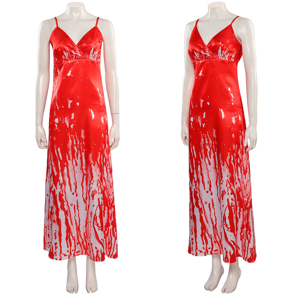 Carrie Red Women Dress Outfits Party Carnival Halloween Cosplay Costum