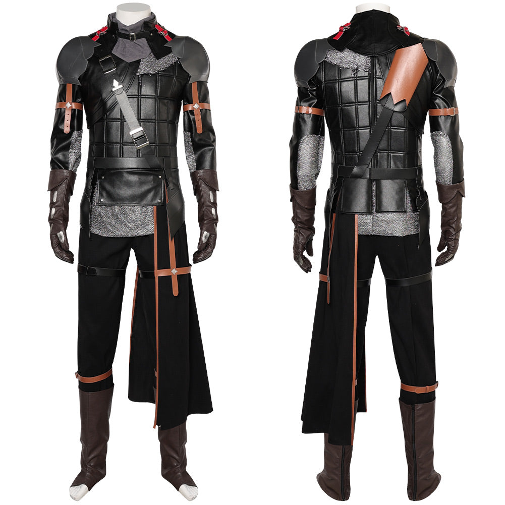 Final Fantasy Clive Rosfield Black Outfit Party Carnival Halloween Cos