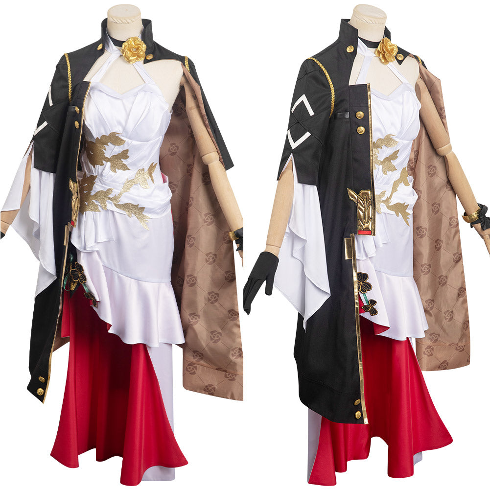 Honkai: Star Rail Himeko Women White Party Carnival Halloween Cosplay