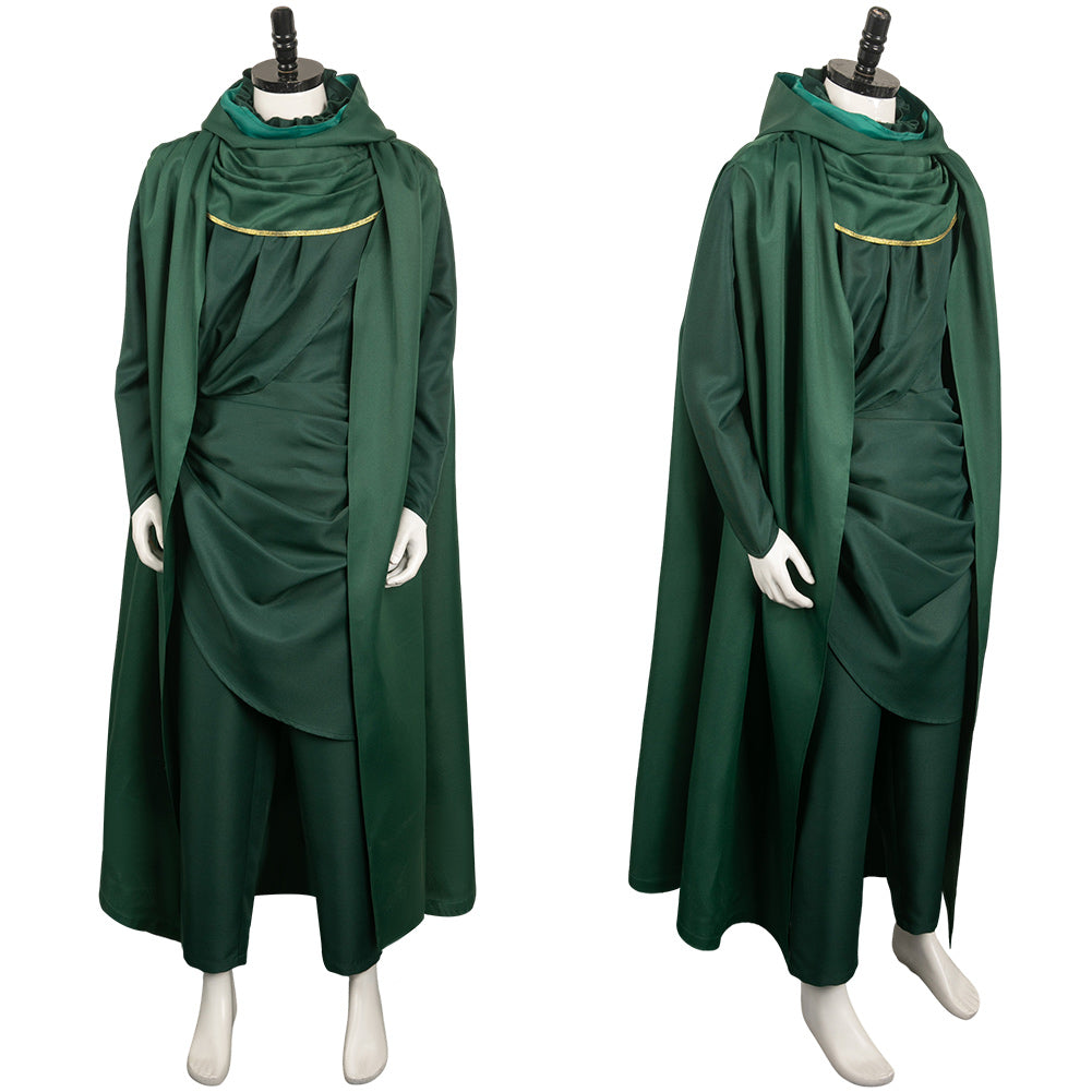 Loki Green Cloak Set Halloween Party Carnival Cosplay Costume