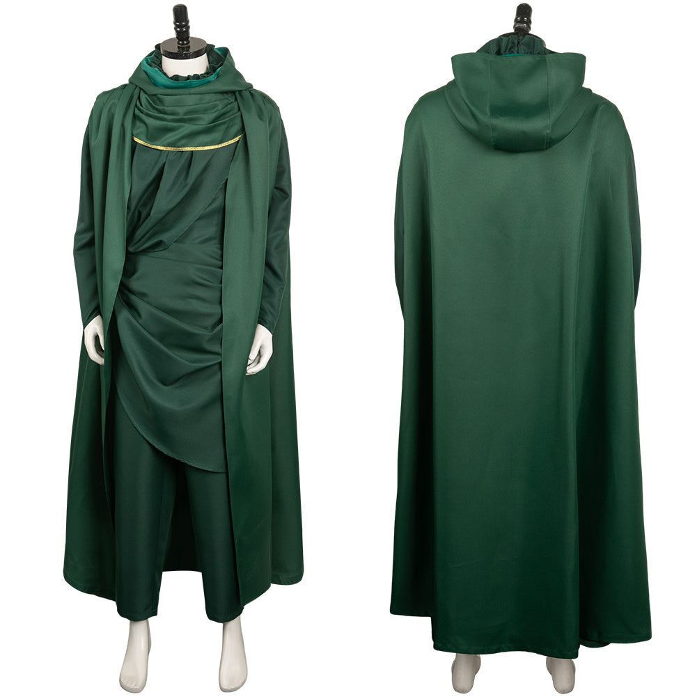 Loki Green Cloak Set Halloween Party Carnival Cosplay Costume