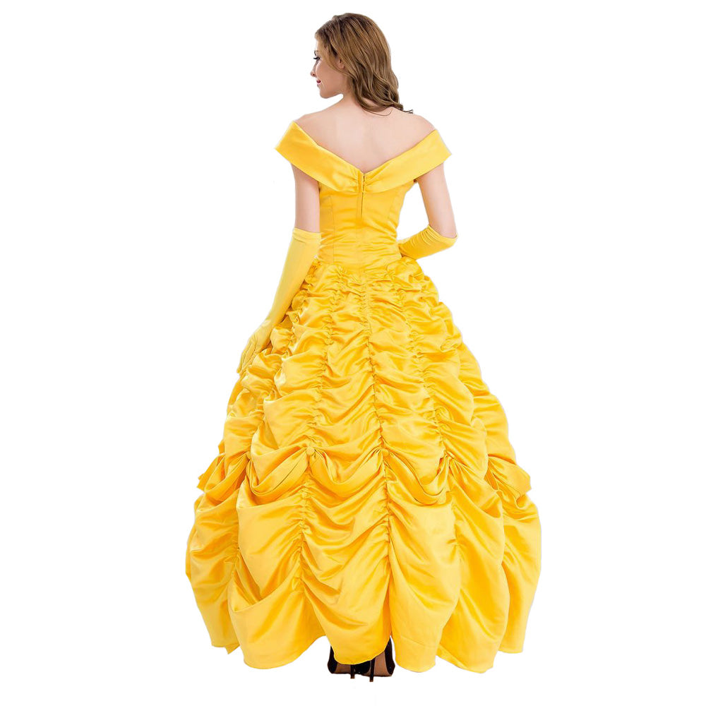 Belle Yellow Women Dress Outfits Party Carnival Halloween Cosplay Cost