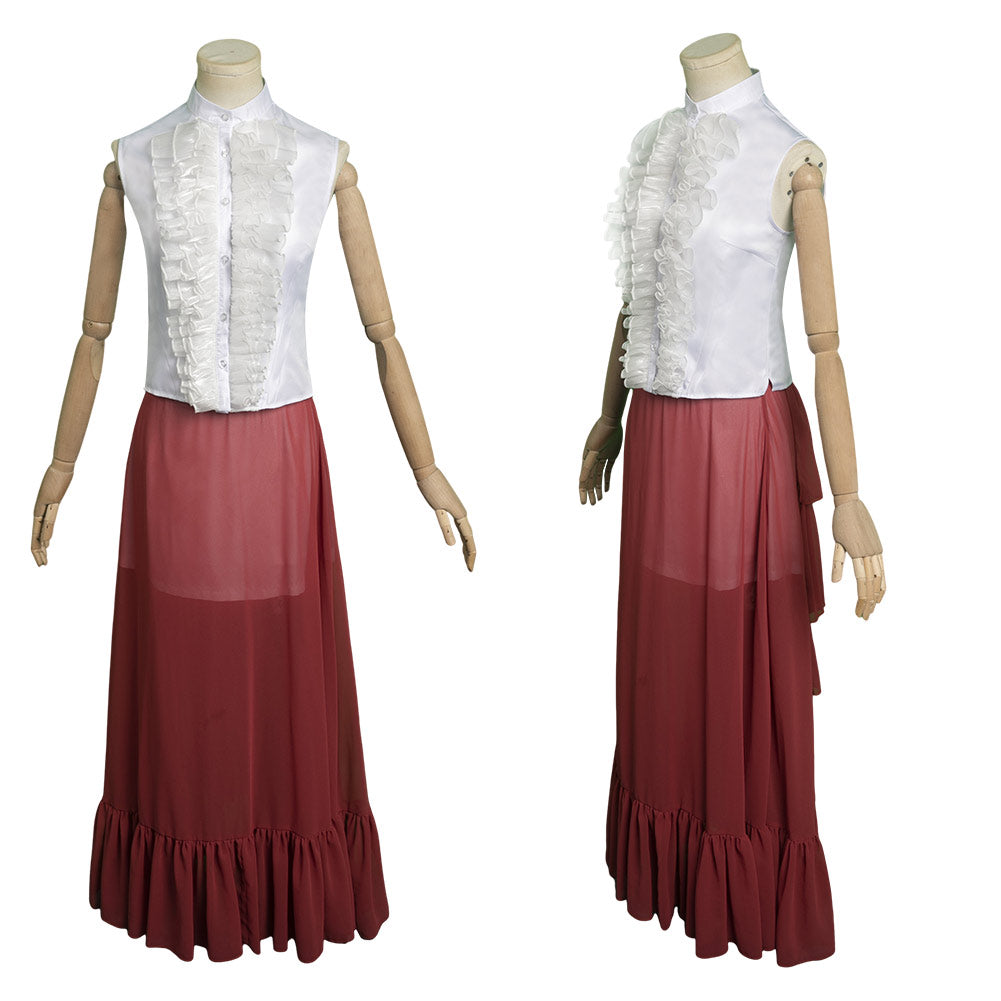 Poor Things Bella Baxter Red Skirt Outfits Party Carnival Halloween Co