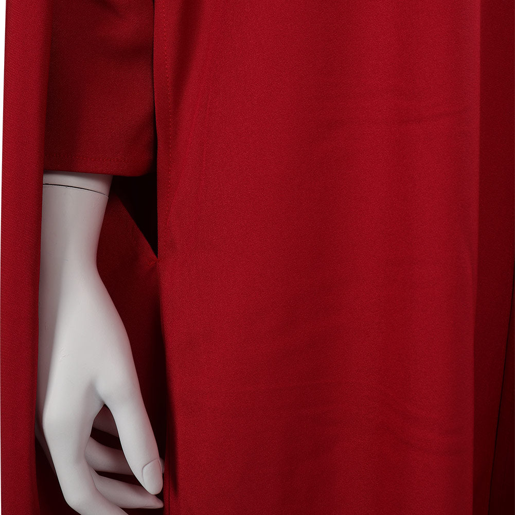 The Handmaid's Tale Red Women Dress Outfits Party Carnival Halloween C