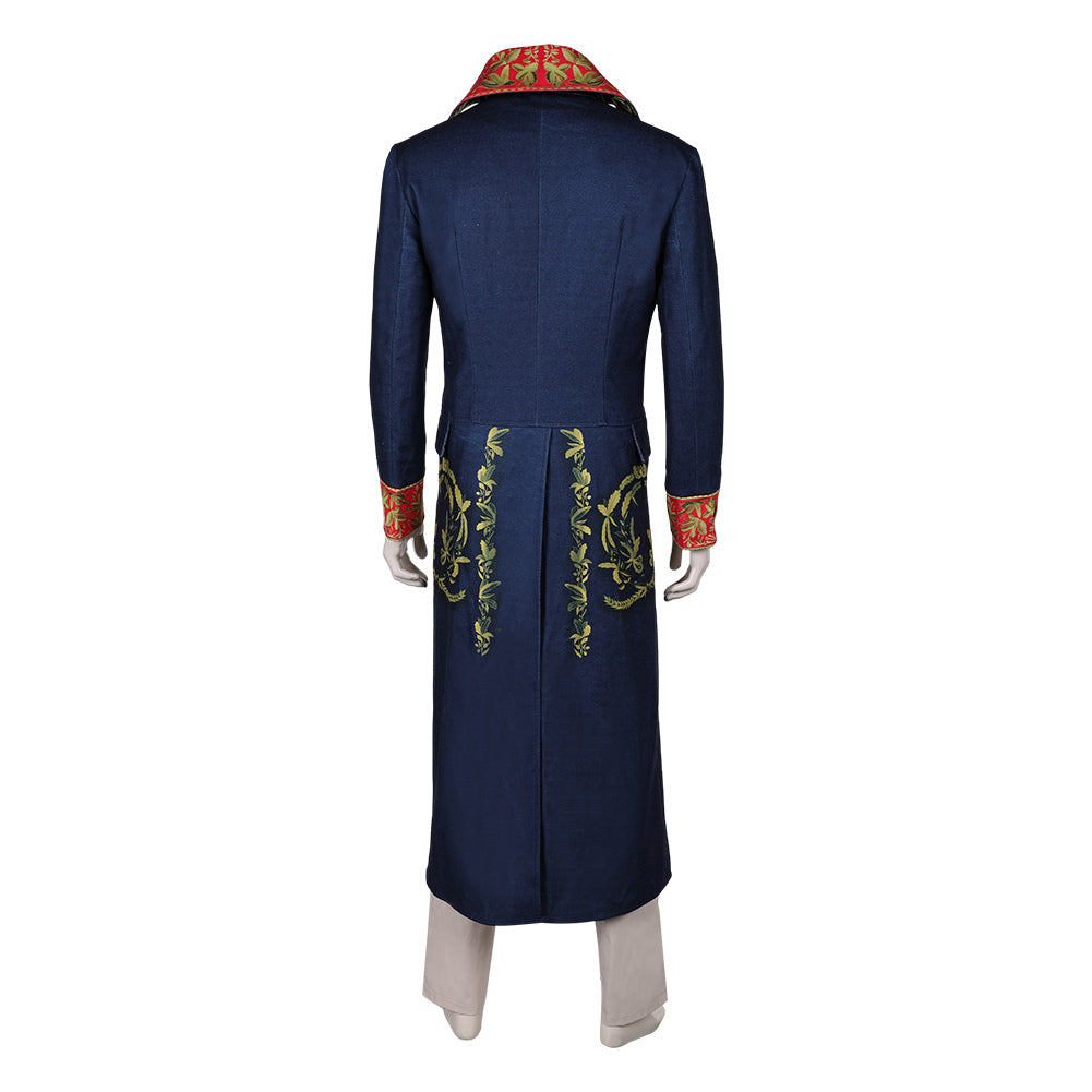 Napoleon 2023 Movie Napoleon Blue Outfit Party Carnival Halloween Cosp