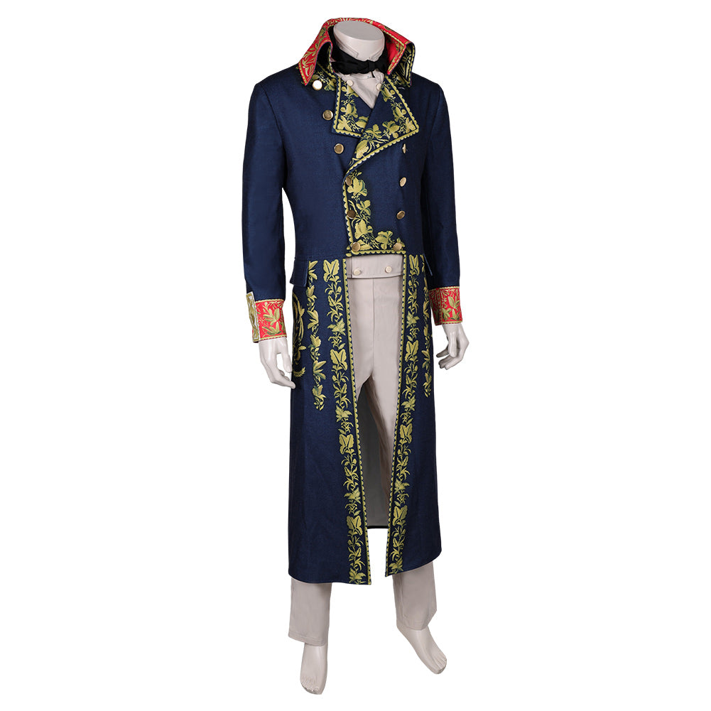 Napoleon 2023 Movie Napoleon Blue Outfit Party Carnival Halloween Cosp