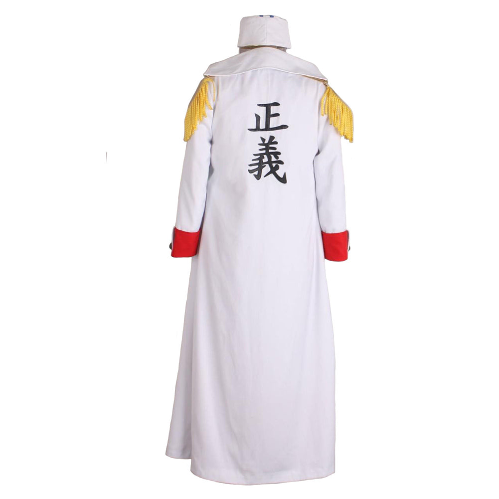 One Piece Akainu White Red Suit Party Carnival Halloween Cosplay Costu