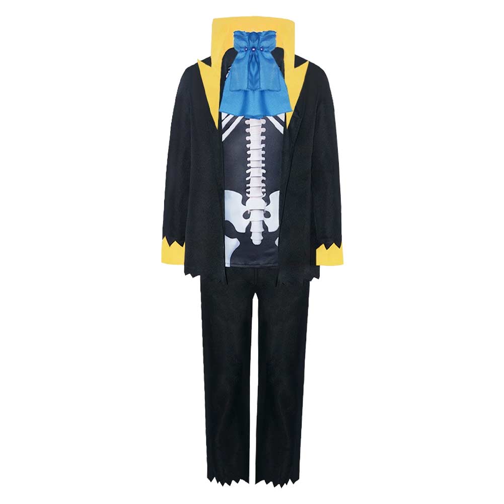One Piece Brook Black Outfit Party Carnival Halloween Cosplay Costume