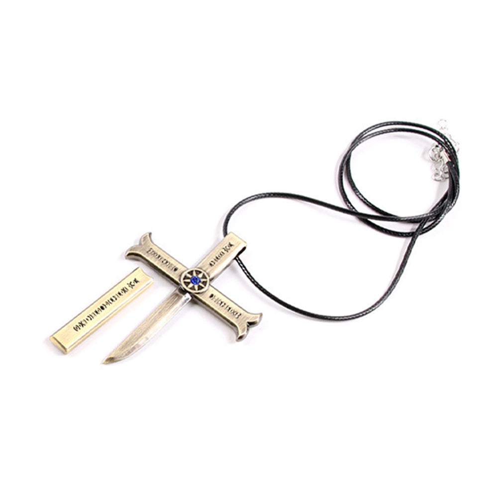 One Piece Dracule Mihawk Cosplay Necklace Halloween Carnival Costume A