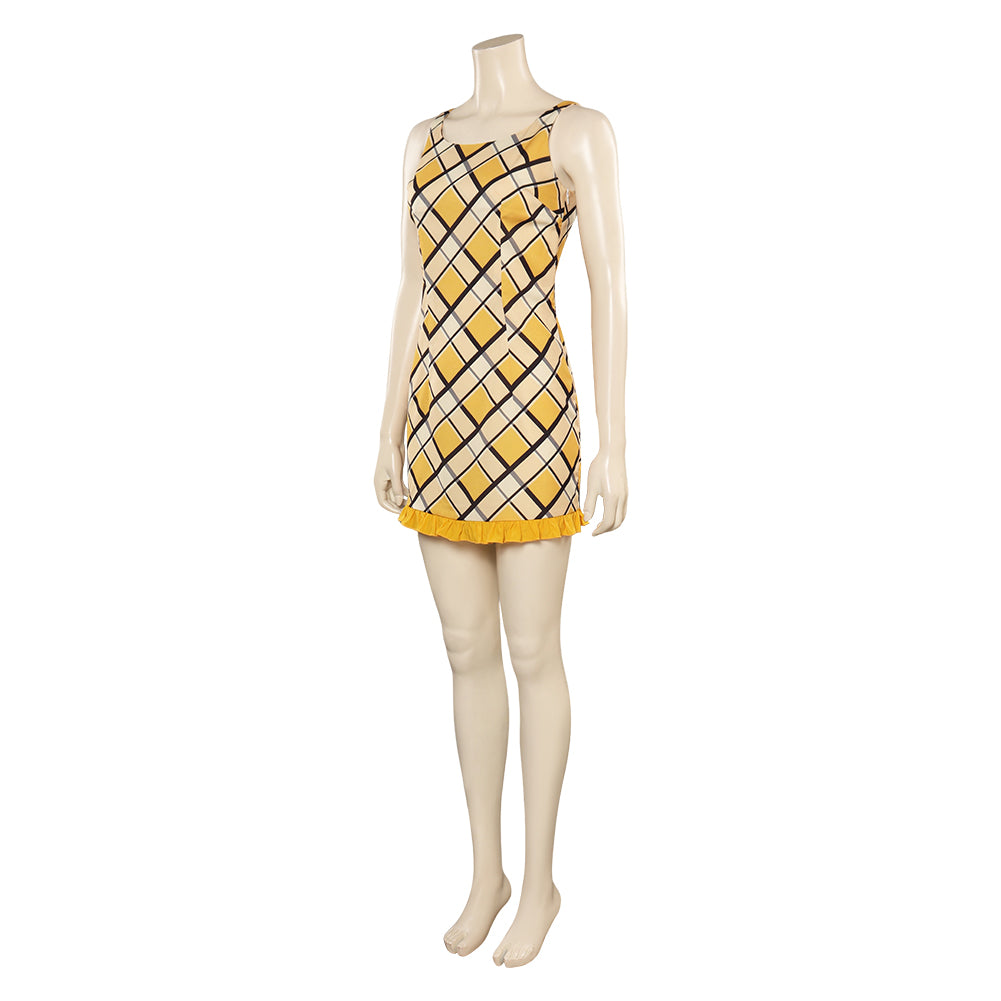 One Piece Nami Yellow Women Adult Printed Dress Party Carnival Hallowe