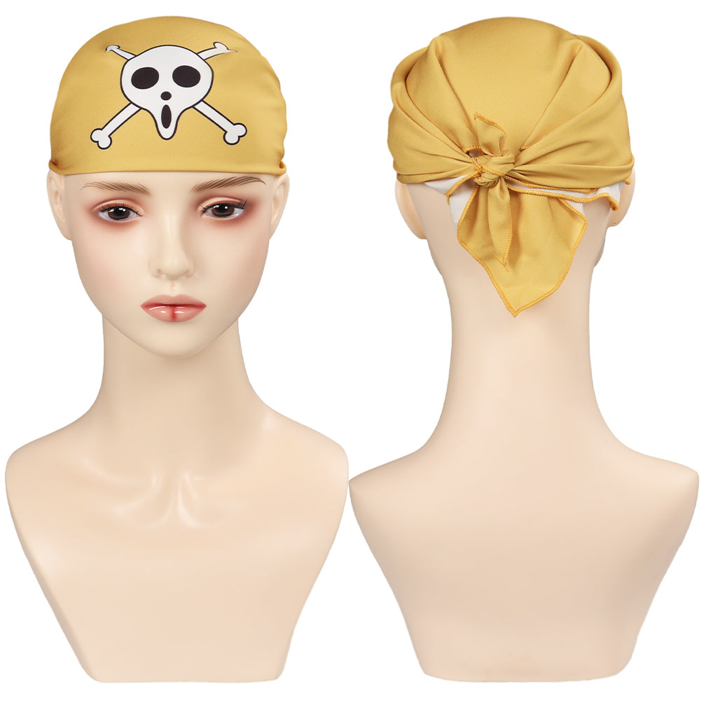 One Piece Usopp Kids Children Yellow Scarf Party Carnival Halloween Co