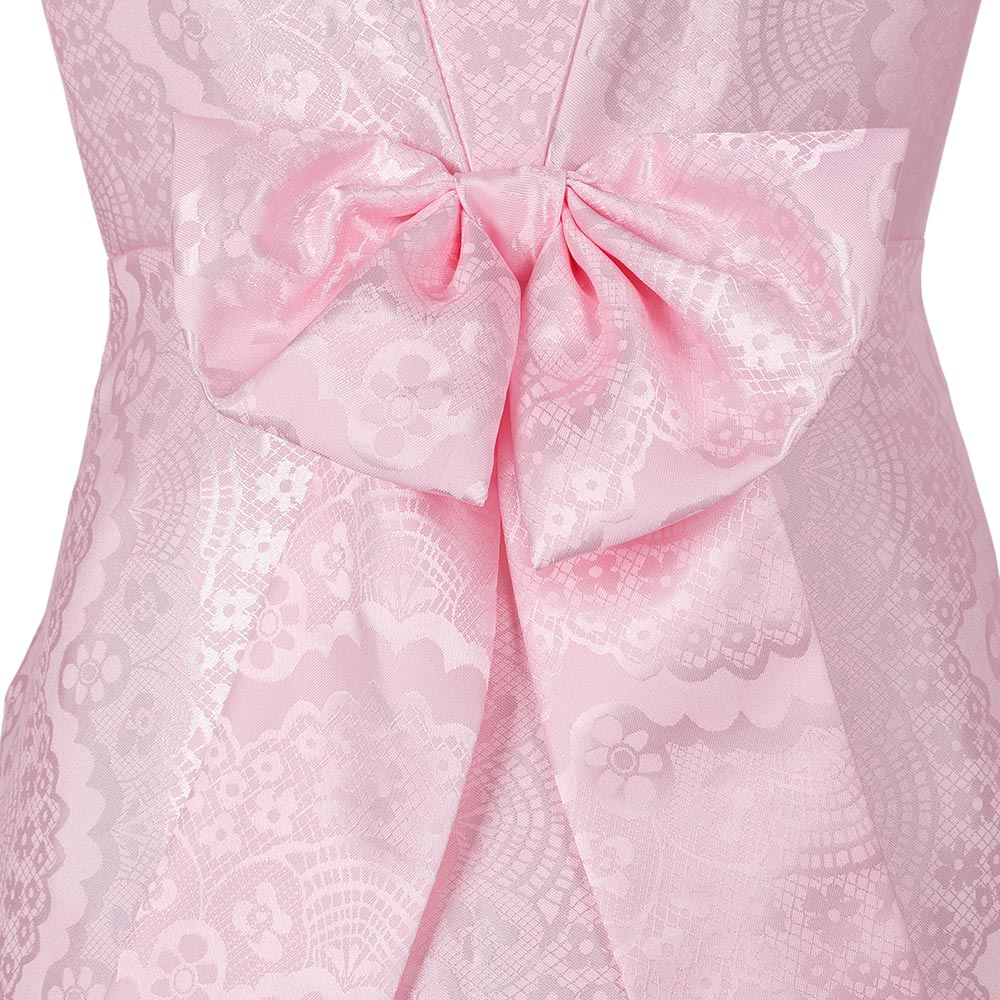 Tekken 8 Lili Women Pink Dress Set Party Carnival Halloween Cosplay Co