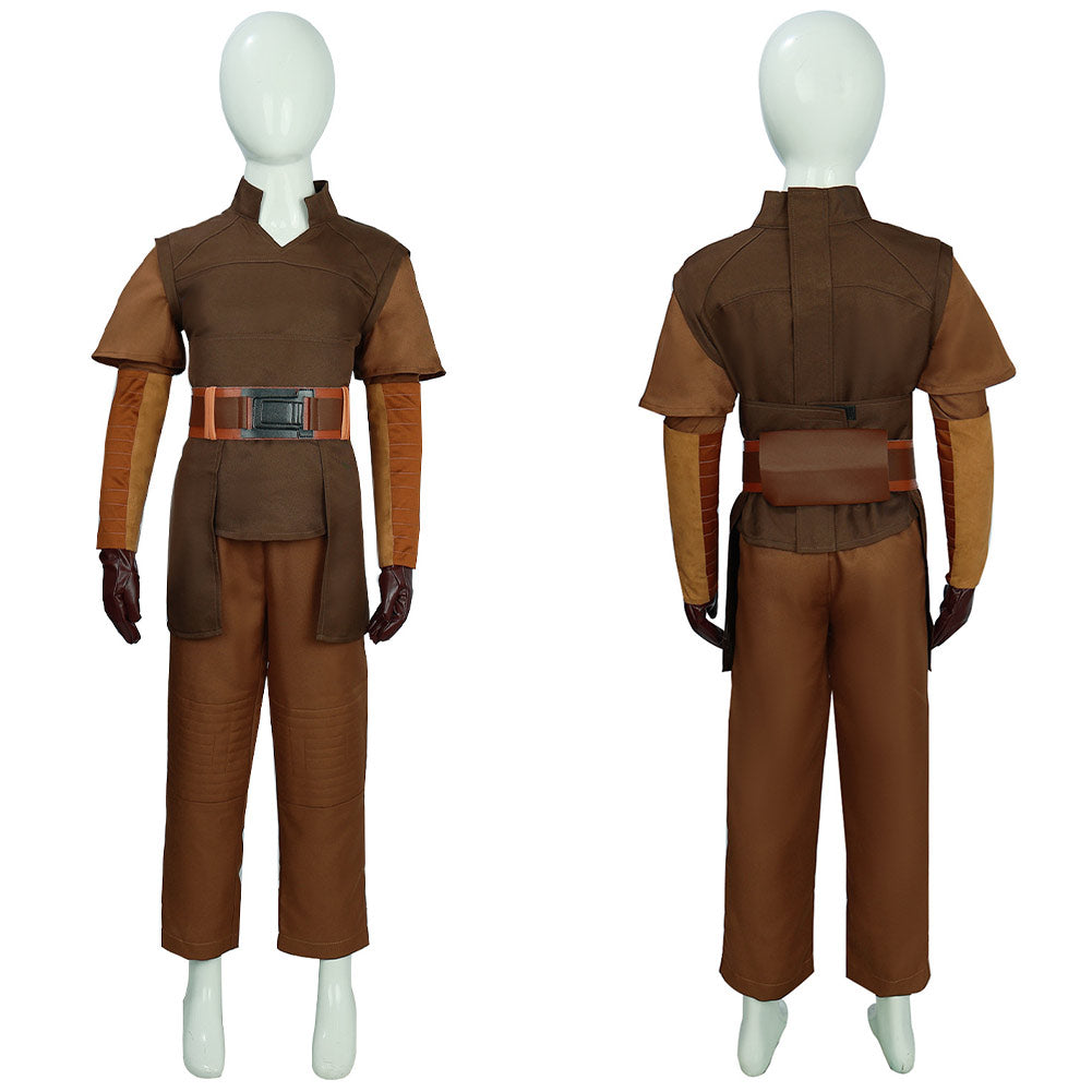 The Mando Ragnar Vizsla Kids Children Brown Suit Party Carnival Hallow