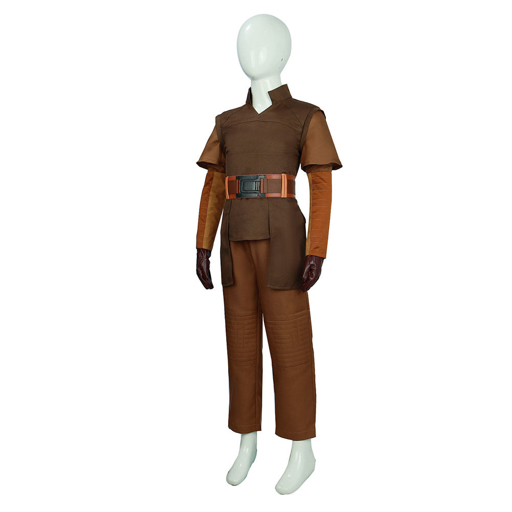 The Mando Ragnar Vizsla Kids Children Brown Suit Party Carnival Hallow