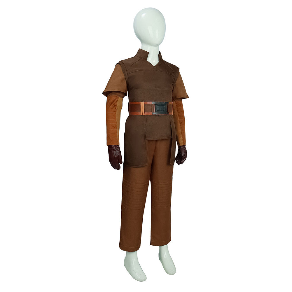 The Mando Ragnar Vizsla Kids Children Brown Suit Party Carnival Hallow