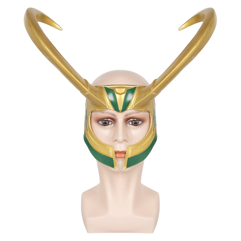 Loki Season 2 Longhorn Mask Cosplay Latex Masks Helmet Masquerade Hall
