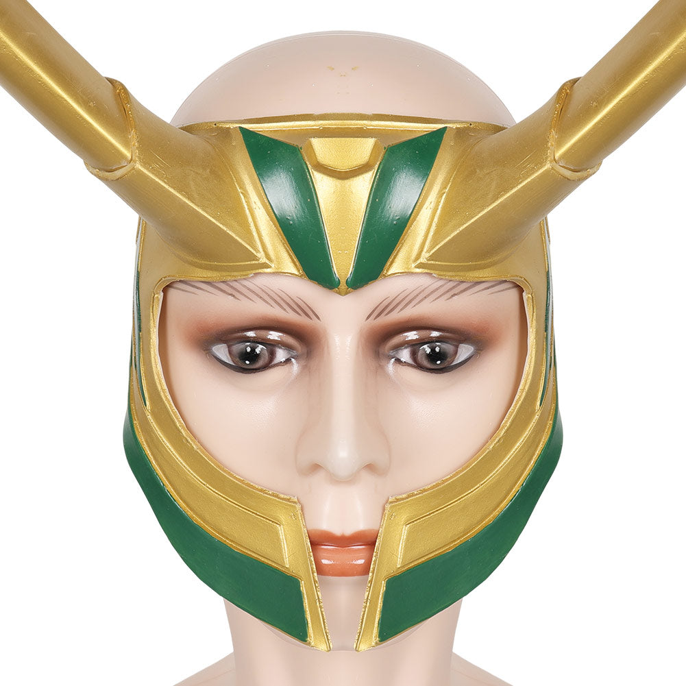 Loki Season 2 Longhorn Mask Cosplay Latex Masks Helmet Masquerade Hall