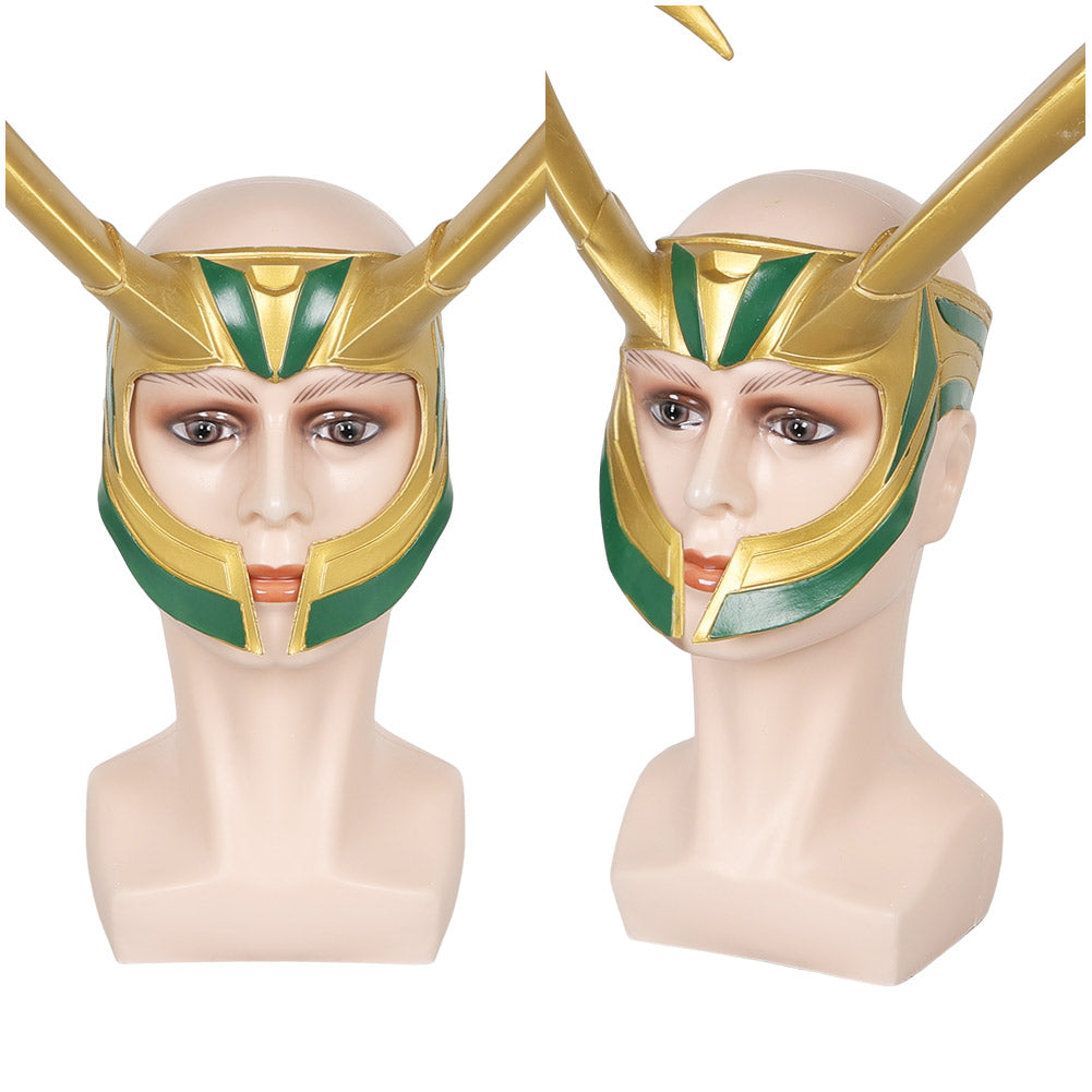 Loki Season 2 Longhorn Mask Cosplay Latex Masks Helmet Masquerade Hall