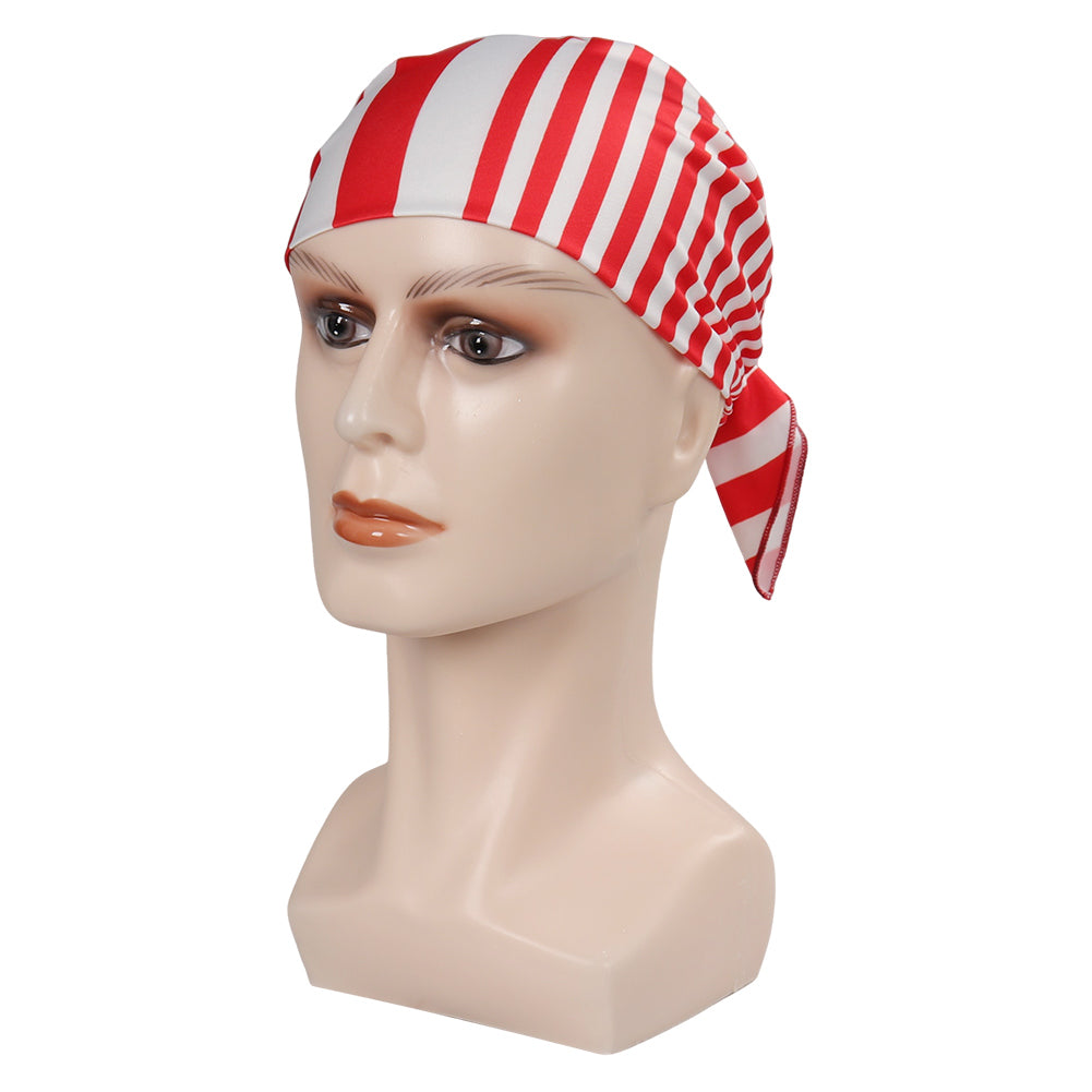 TV One Piece 2023 Buggy Striped Cosplay Headband Halloween Carnival Ac